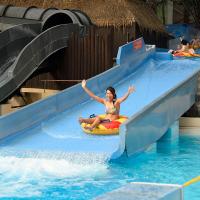 China Skin Raft Python Water Slide Commercial Water Park Equipment Fiberglass Long Tubes Slide Water Play Attractions for sale