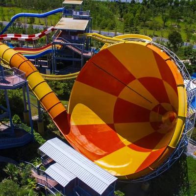 China Aqua Park Design Commercial Water Theme Park Equipment for Adult Aqua World Attraction Super Typhon Slide for sale