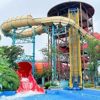 China Outdoor Water Park Commercial Adult Thrilling Fiberglass Water Python Slides for Aqua Park for sale