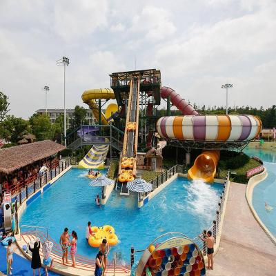 China Fiberglass Water Slides Import From China Amusement Park Games Fiberglass Family Water Raft Slides for sale