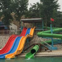 China Fiberglass Water Slides Import From China Amusement Park Games Fiberglass Family Water Raft Slides for sale