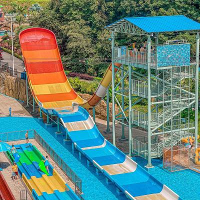 China Kids Playground Swimming Pool Fiberglass Water Tube Slide for Children for sale