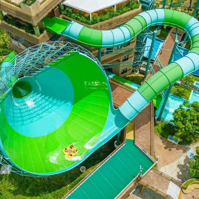 China Commercial Fiberglass Water Slide Water Park Equipment for Outdoor for sale