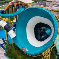 China Aqua Park Design Commercial Water Theme Park Equipment for Adult Aqua World Attraction Super Typhon Slide for sale