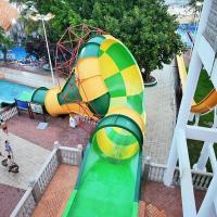 China Aqua Park Design Commercial Water Theme Park Equipment for Adult Aqua World Attraction Super Typhon Slide for sale