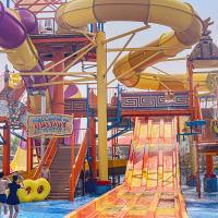 China Outdoor Water Attraction Park Water Games Equipment Kids Play Accessories Fiberglass Slides for sale