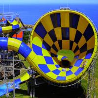 China Wholesale Aqua Park Great Fun Big Cool Fiberglass Water Slides for sale