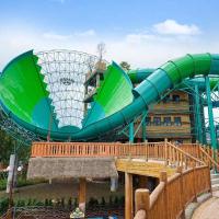 China Fabulous Fun Storm Rider Slide Fiberglass Water Park Funnel Typhoon Water Slide for sale