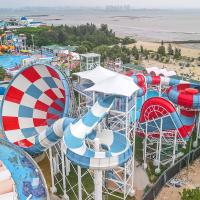 China Fabulous Fun Storm Rider Slide Fiberglass Water Park Funnel Typhoon Water Slide for sale