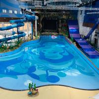China Water Park Swimming Pool Amusement Water Fun Equipment Fiberglass Slide for Kids for sale