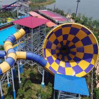 China New Design Pool Water Park Fiberglass Swimming Pool and Aqua Park Combination Slide for Swimming Pool for sale