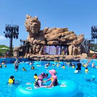 China Floating Water Slides Factory in China Fiberglass Water Slide Material Wholesale for sale