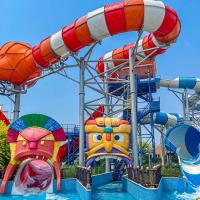 China Double Slide Color Matching Fun and Exciting Play Slide Amusement Equipment Outdoor Water Playground Water Park for sale