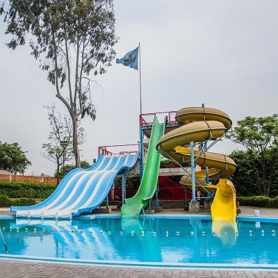 China Outdoor Water Park Equipment Games Accessories Fiberglass Slides for Children for sale