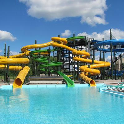 China Professional Manufacturing Supply Water Slides Theme Parks Large Fiberglass Water Slide for Kids for sale