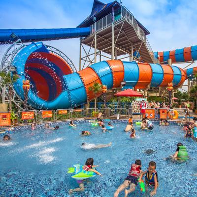 China Hot Sale Fiberglass Water Slides Prices Amusement Park Equipment Outdoor Water Slides Adult Water Park Slide for sale