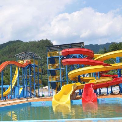 China Outdoor Amusement Park Facilities Games Swimming Pool Water Equipment Slide Toy for Adults for sale