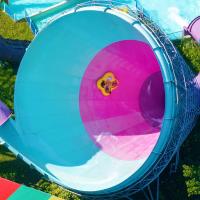 China New Products Playground Equipment Slides Kids & Adult Outdoor Surf Rainbow Water Slide for Sale for sale