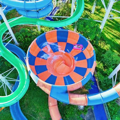 China 400m2 Big Bowl Water Slide 400sqm Water Park Playground Fiberglass for sale