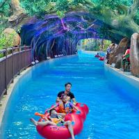 China 400m2 Big Bowl Water Slide 400sqm Water Park Playground Fiberglass for sale