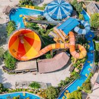 China Fiberglass Boomerang Pool Slide Eco Commercial Water Park Equipment for sale