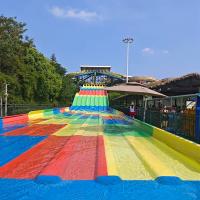 China Fiberglass Galvanized steel Rainbow Racing Slides for Youth and Adults for sale