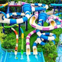 China Customized Color High Speed Slides  Platform Height 7-18 Meters for sale