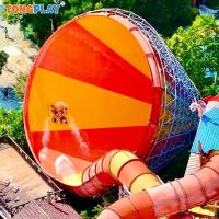 China Raft Palaying Big Speaker Fiberglass Water Slide for sale