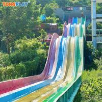 China Platform Height 6-18m Rainbow Water Slide The Perfect Outdoor Activity for Adventure-Seekers for sale