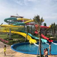 China OEM ODM Fiberglass Pool Slide Spiral Swimming Pool Slide Commercial for sale