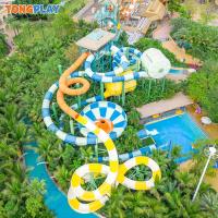 China Customized Color Eco-friendly High Capacity Speed Water Slide for Water Playground for sale