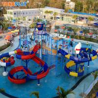 China New Hot Selling Long Slide Speed Water Slide with High Capacity and Customized Color for Outdoor Water Playground for sale