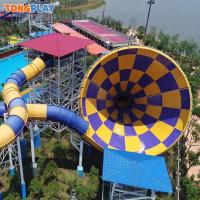 China High-Speed Fiberglass Water Slide with 6-18m Platform Height and 0.65-1.8m Slide Width for Commercial Use for sale