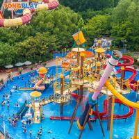 China High-Speed Fiberglass Water Slide with 6-18m Platform Height and 0.65-1.8m Slide Width for Commercial Use for sale