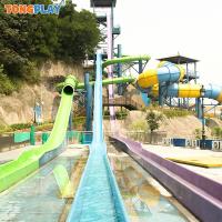 China Commercial Fiberglass Water Slide for Outdoor Entertainment with 5m Height and 0.85m Diameter for sale