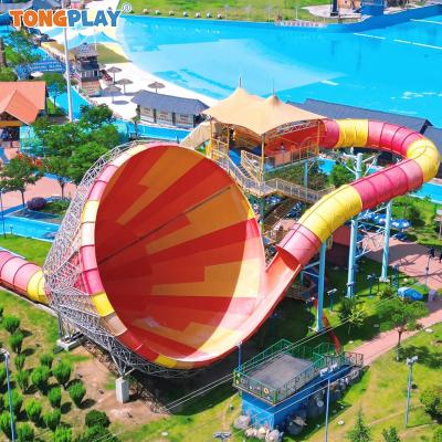 China High Capacity Speed Water Slide for Outdoor Entertainment and Commercial Use in Water Amusement Parks for sale