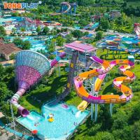 China Customized Color Eco-friendly Commercial Use Fiberglass Lazy River Water Park Equipment for sale