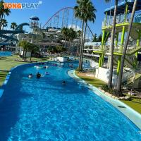 China High Capacity Fiberglass Water Slide with Customized Color for Commercial Use in Water Parks for sale