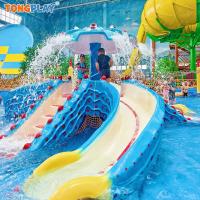 China Eco-friendly Commercial Water Slide with Surf Simulator and Wave Pool for Outdoor Entertainment for sale