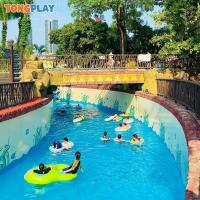 China Eco-friendly Commercial Water Slide with Surf Simulator and Wave Pool for Outdoor Entertainment for sale