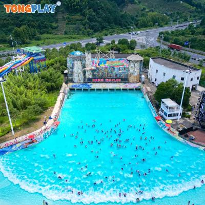 China Commercial Wave Pool Water Play Equipment with 18.7m × 13.4m Dimensions and 420m³ Pool Capacity for sale