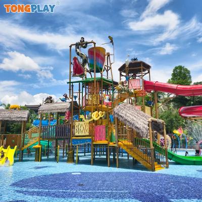 China Thrilling Fiberglass Water Slide for Young Adults and Adults with Custom Color Options for sale