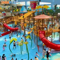 China Commercial Aquatic Park Resort Hotel Water Park Equipment Lazy River Machine Pool With Wave for sale
