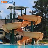 China Water Playground Water Sport Equipment Fiber Glass Amusement Slide for Sale for sale