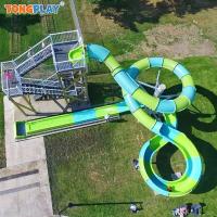 China Water Playground Water Sport Equipment Fiber Glass Amusement Slide for Sale for sale