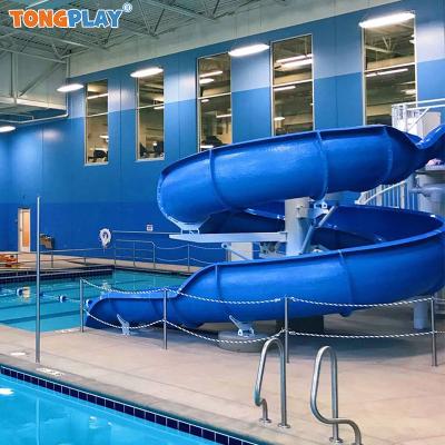 China Commercial Water Park Equipment Mini Aqua Park Water Slide Residential Swimming Pool Slide Kids Outdoor Spiral Single for sale