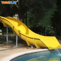 China Commercial Water Park Equipment Mini Aqua Park Water Slide Residential Swimming Pool Slide Kids Outdoor Spiral Single for sale