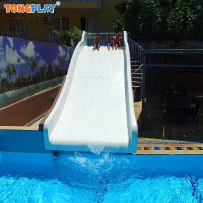 China Outdoor Playground Amusement Kids Park Rides Above Ground Swimming Pool Equipment Wide Water Slide Prices for sale