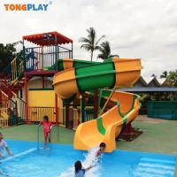 China Fiberglass Steel Metal Spiral Water Slide with Max Capacity >500kg and Customized Color for Water Park Equipment for sale