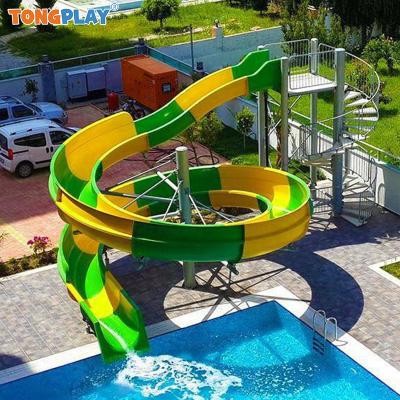 China Fiberglass Steel Metal Spiral Water Slide with Max Capacity >500kg and Customized Color for Water Park Equipment for sale